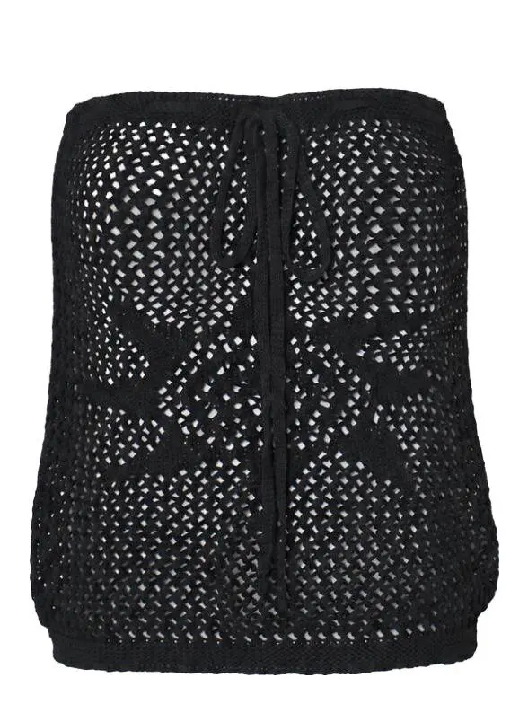 PAR Y ESCALA Adjustable Knit Top-skirt - Black