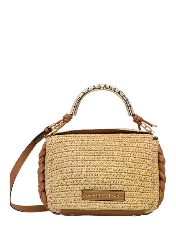 Lola Casademunt Woven Braided-trim Tote Bag - Neutrals