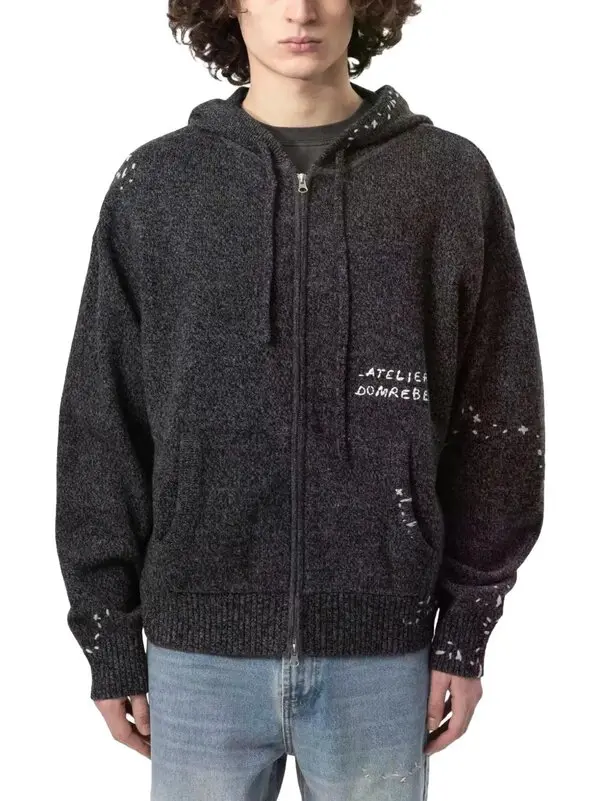 DOMREBEL Renegade Zip-up Hoodie - Grey