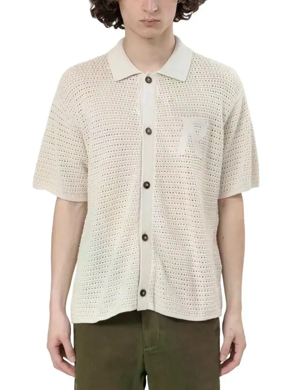 REPRESENT Pico Open-knit Shirt - Neutrals
