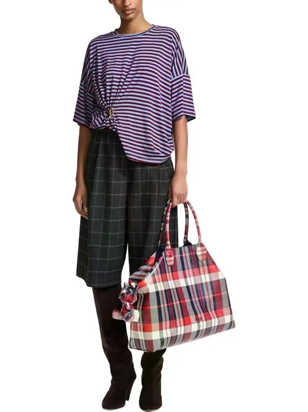 Essentiel Antwerp Konstantin Check-pattern Tote Bag - Red