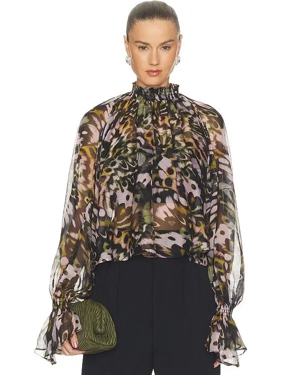 AMUR Kellen Chiffon Top - Multi