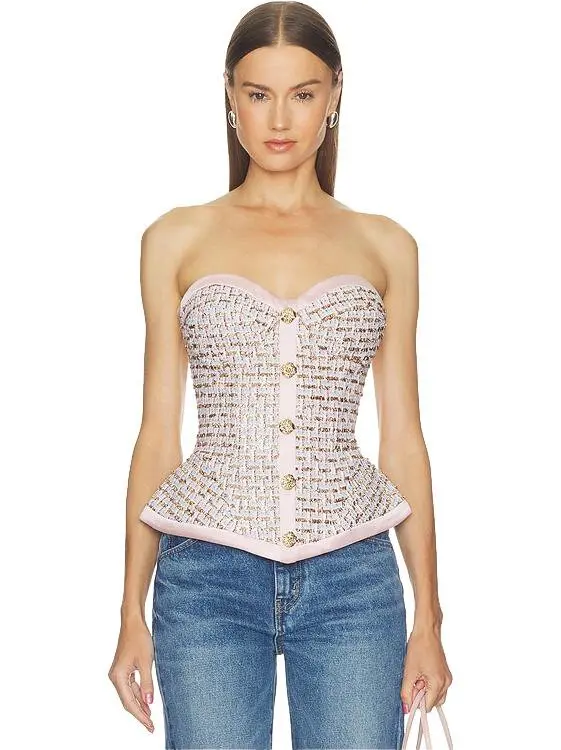 NADINE MERABI Maya Pink Top In . Also - Multi