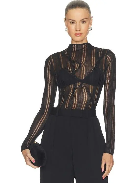 Cult Gaia Tai Top In . Also - Black