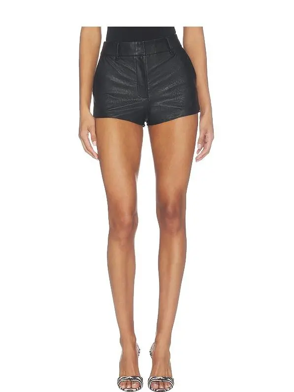 Commando Faux Leather Tailored Mini Short In . Also - Black
