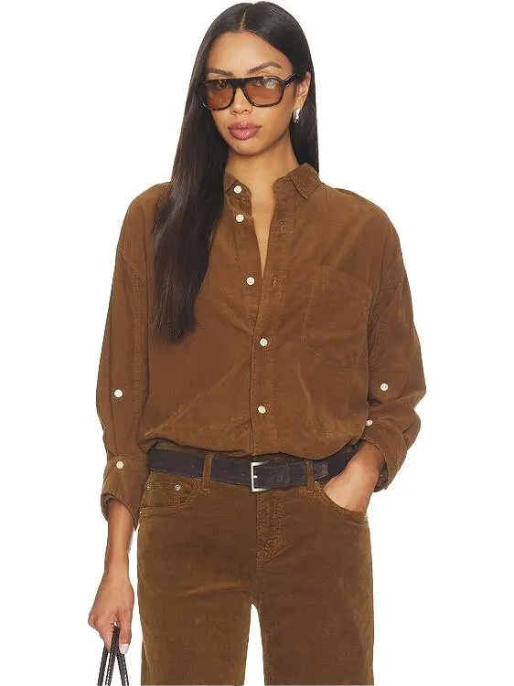 Citizens Of Humanity Kayla Corduroy Shirt In . Also - Brown