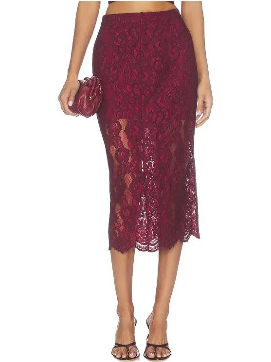 Cami Nyc Osmond Lace Skirt In . Also - Red