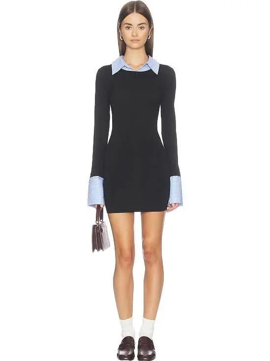 ALL THE WAYS Josie Collared Mini Dress In . Also - Multi