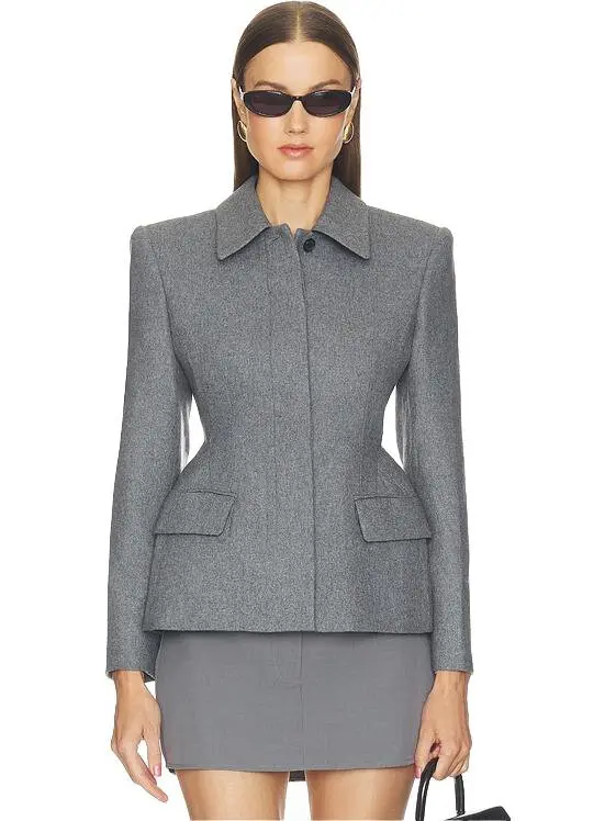 Source Unknown Terzo Hourglass Blazer In . Also - Grey