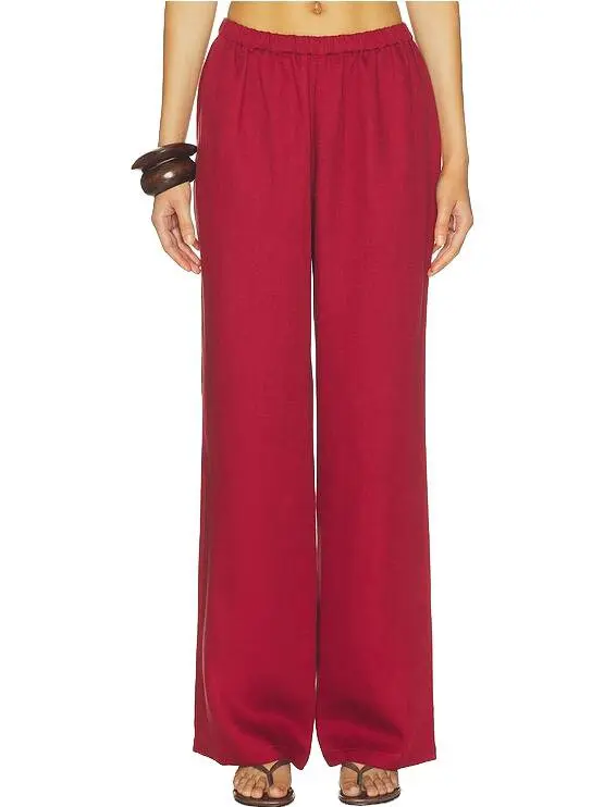 Faithfull The Brand Varina Pant In . Also - Red