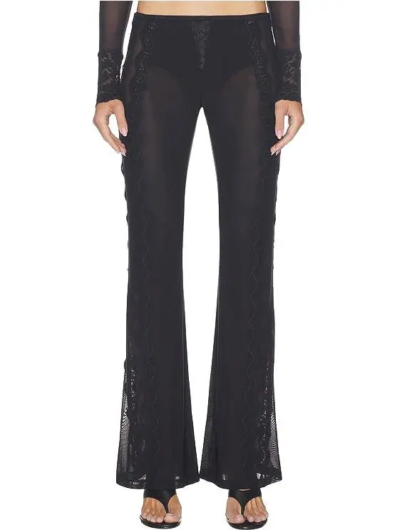 HAELO Wave Lace Legging In . Also - Black