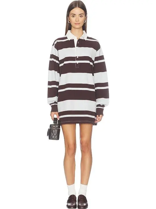Good American The Knit Rugby Mini Dress In . Also - Multi