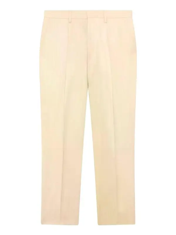LARDINI Pleated Straight-leg Trousers - Neutrals