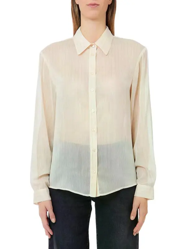 Liu Jo Pinstripe-pattern Button-up Shirt - Neutrals