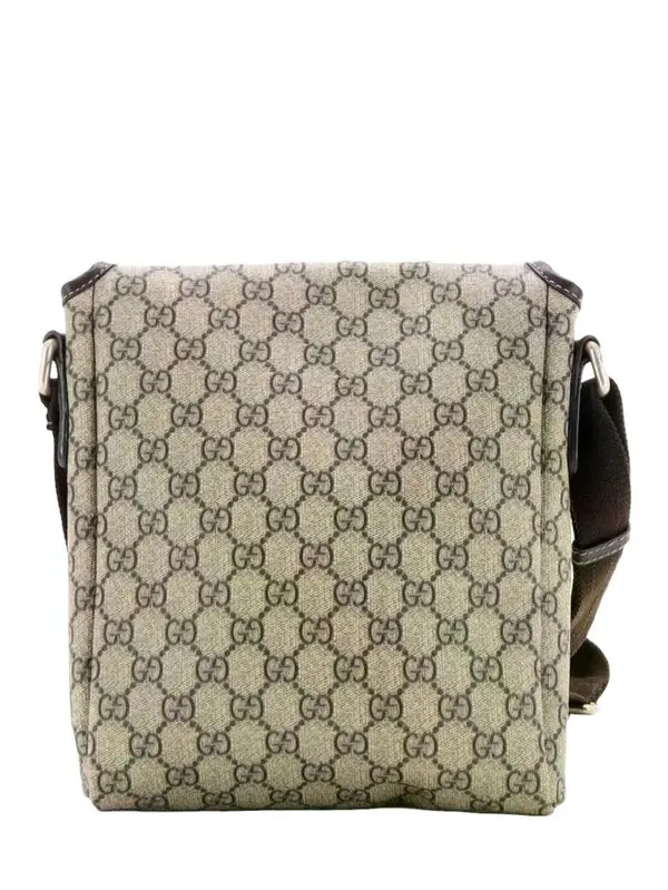 Gucci Flap Messenger Gg Coated Canvas Small Crossbody Bag - Brown