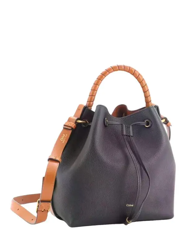 Chloé Marcie Leather Bucket Bag - Black