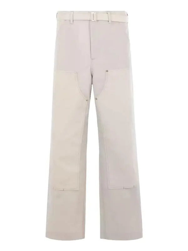 Carhartt Work In Progress Belted Panelled Trousers - White