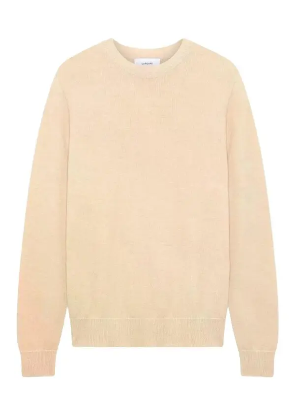 LARDINI Crew-neck Sweater - Neutrals