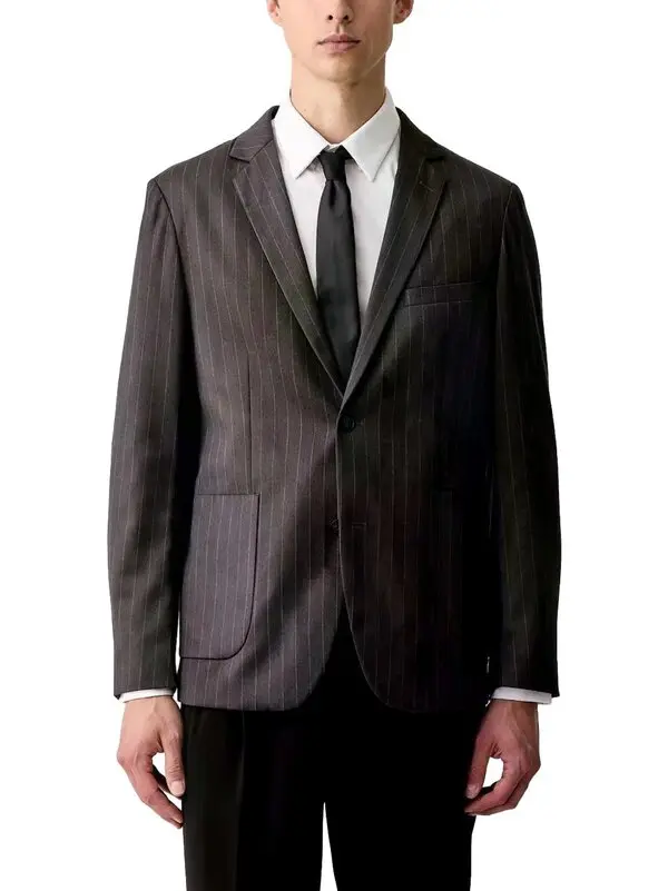 Lindbergh Pinstripe-pattern Blazer - Grey