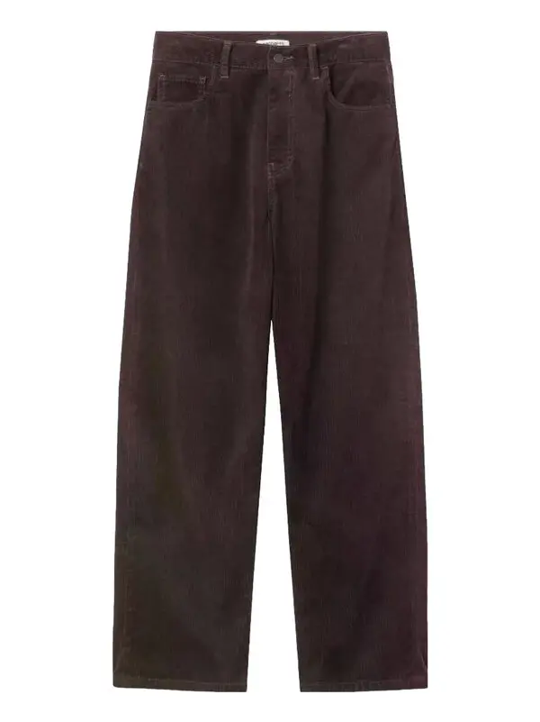 Carhartt Work In Progress Brandon Corduroy Logo-patch Trousers - Brown