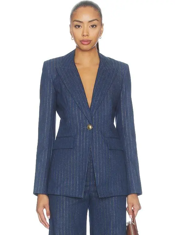 Veronica Beard Naira Dickey Jacket In . Also - Navy