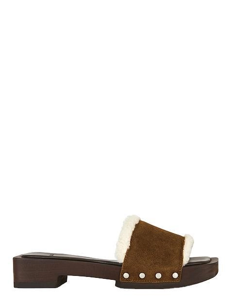 Vince Barbara Shearling Clog In . Also - Brown