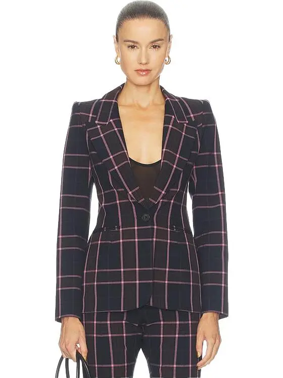 Smythe Hourglass Blazer In . Also - Black