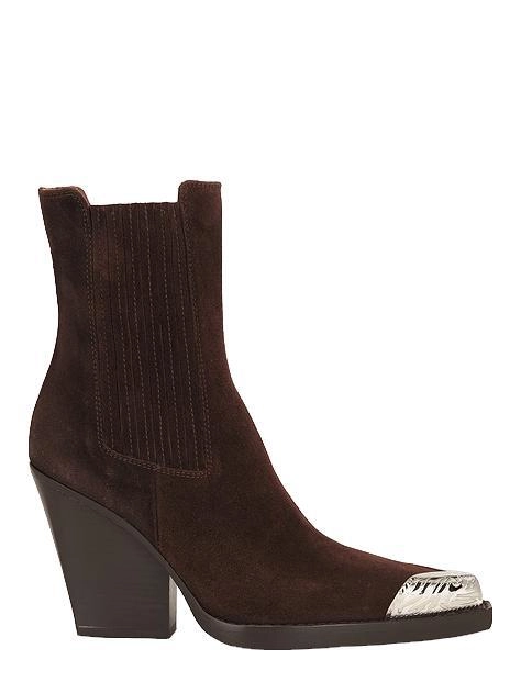 Paris Texas Dallas Embellished Toe Ankle Boot In . Also - Chocolate