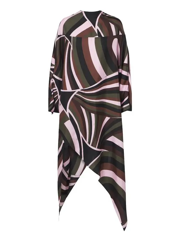 Emilio Pucci Iride Crepe De Chine Silk Kaftan - Multicoloured