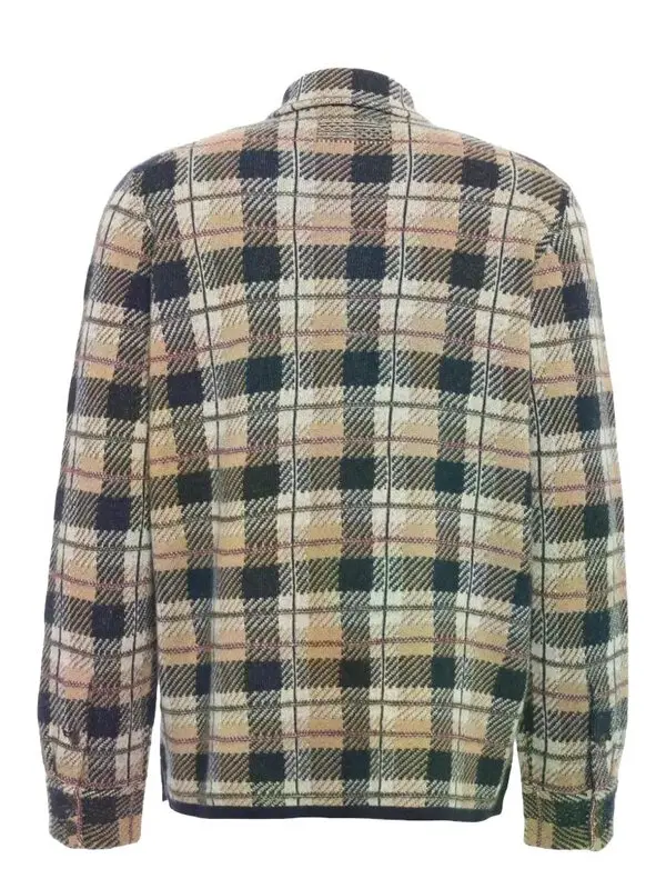Guest In Residence Check-pattern Cashmere Shirt - Neutrals