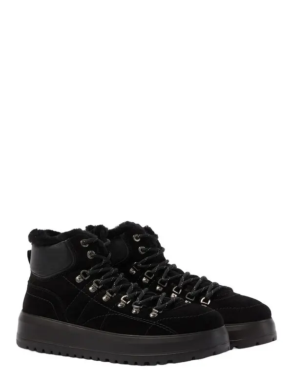 Bogner Antwerp M 16 B Suede Lace-up Boots - Black