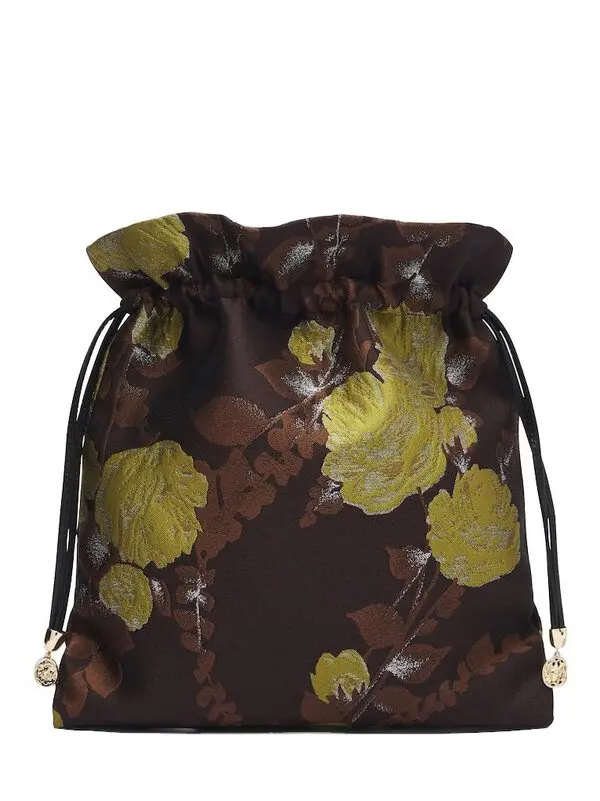 La DoubleJ Devon Floral Jacquard Pouch - Multicoloured