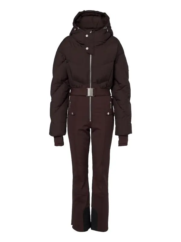 Cordova Ajax Belted Quilted Ski Suit - Brown