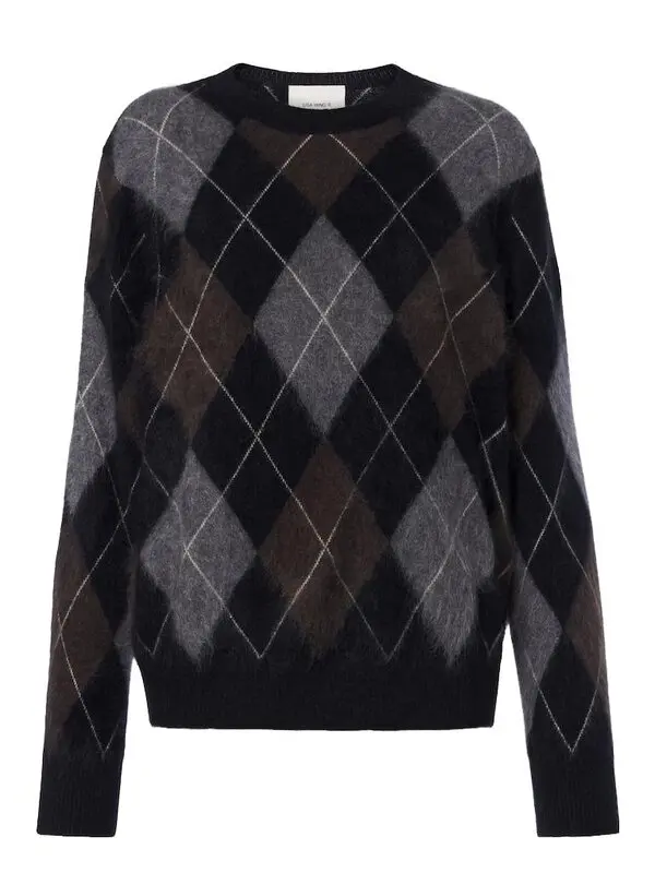 LISA YANG Margy Argyle Cashmere Sweater - Multicoloured
