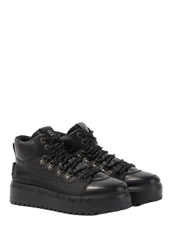 Bogner Antwerp Leather Lace-up Boots - Black