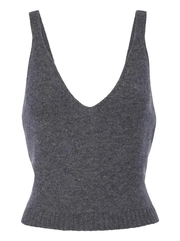 LISA YANG Violia Cashmere Top - Grey