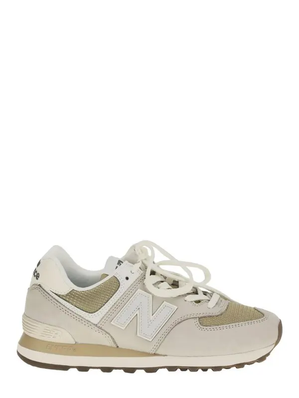 NEW BALANCE 574 Sneakers In Suede And Mesh - Silver