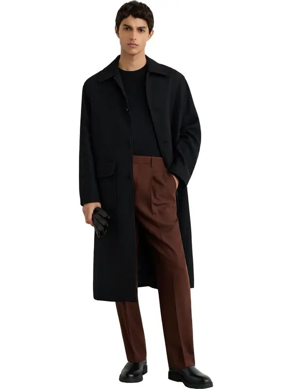 REISS Terrain Wool-blend Twill Relaxed-fit Suits - Rust Red