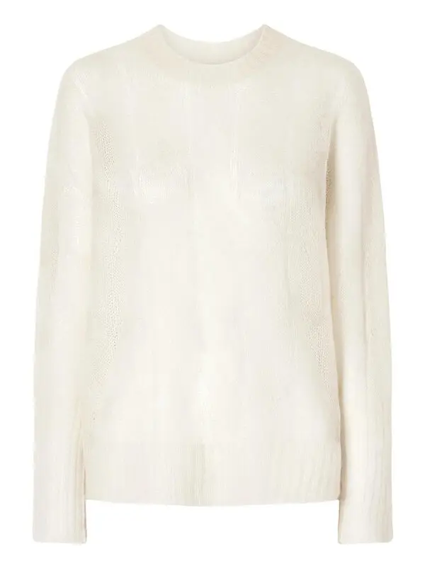 JOSEPH Delfina Mohair And Silk-blend Sweater - Neutrals
