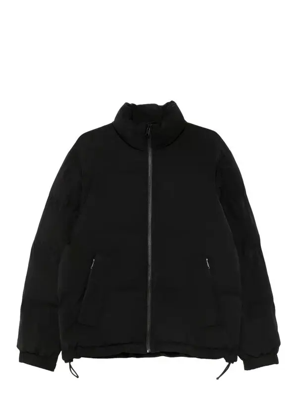 Sandro Padded Stand-up Collar Jacket - Black