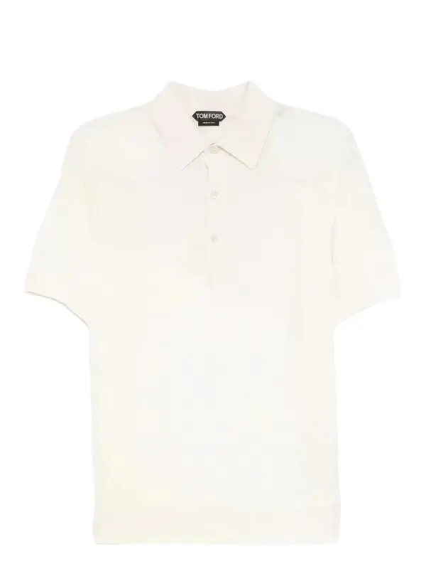 TOM FORD Fine Gauge Polo Shirt - Neutrals