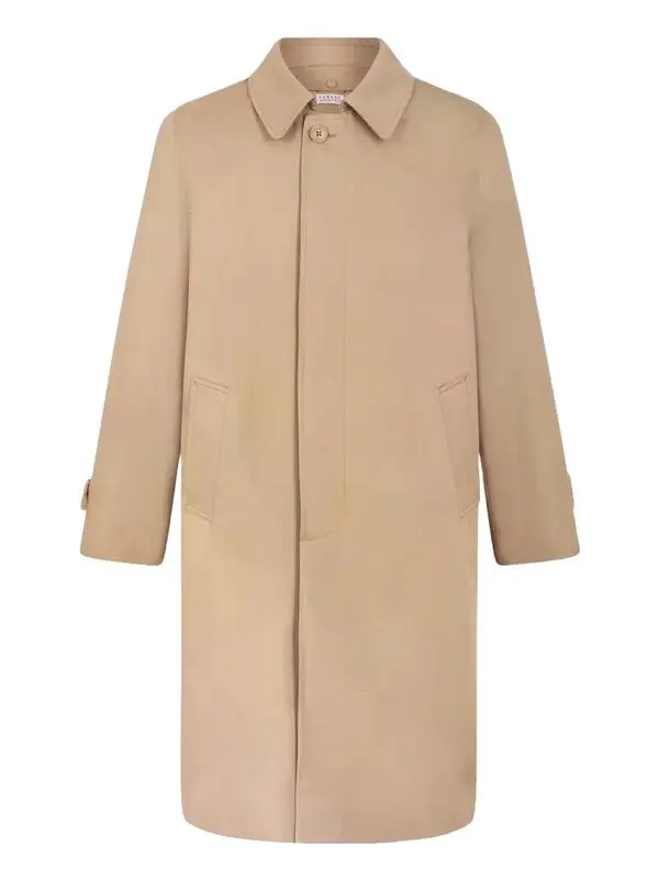 FURSAC Button-fastening Trench Coat - Neutrals
