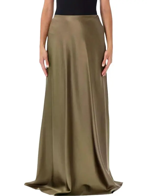 Ralph Lauren Satin-finish Flared Skirt - Neutrals