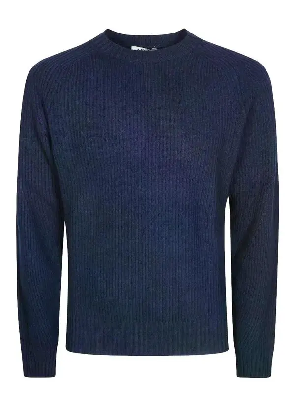 Altea Ribbed-knit Raglan-sleeve Sweater - Blue