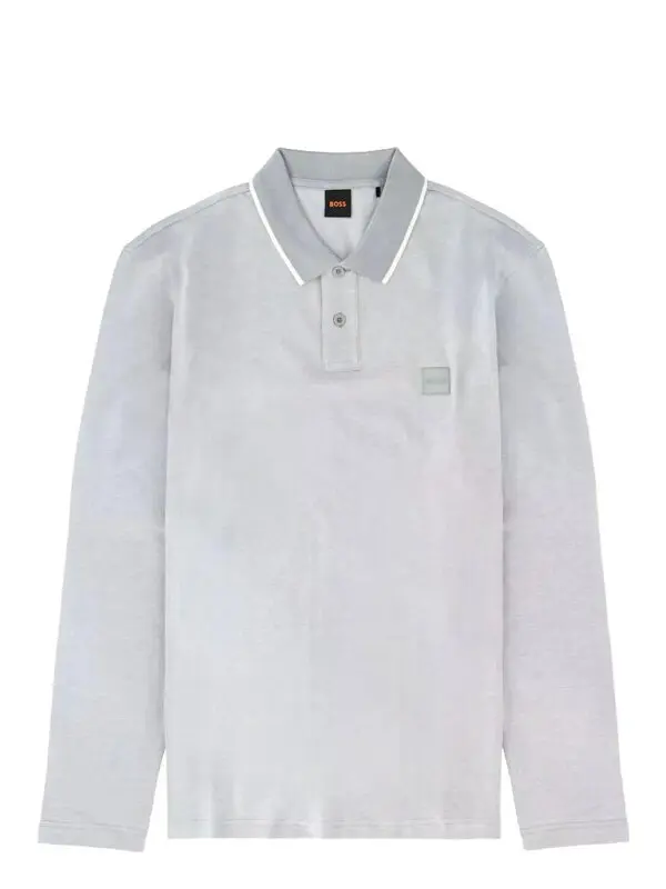 BOSS Long-sleeve Polo Shirt - Grey