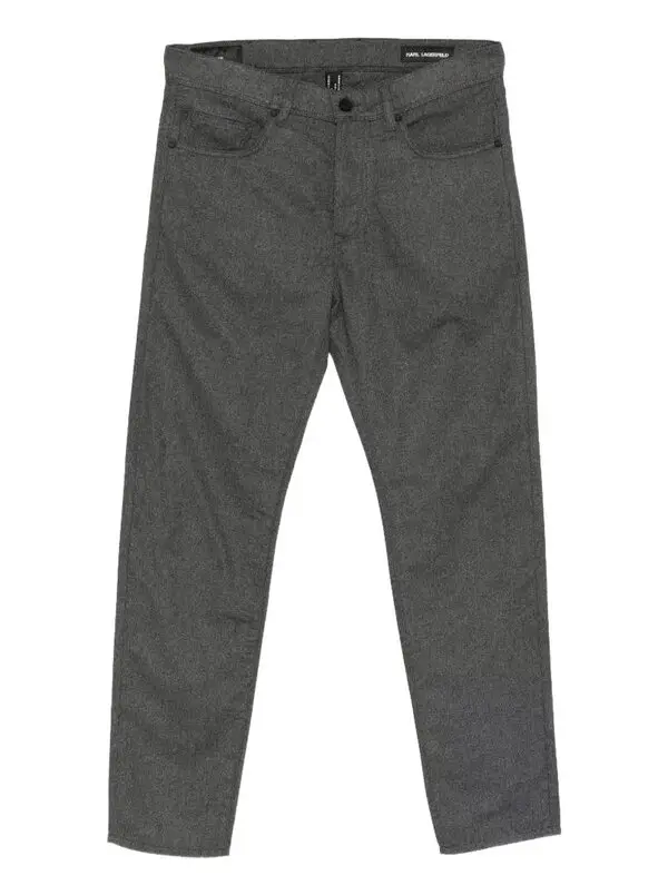 Karl Lagerfeld Kl-jim Five-pocket Trousers - Grey