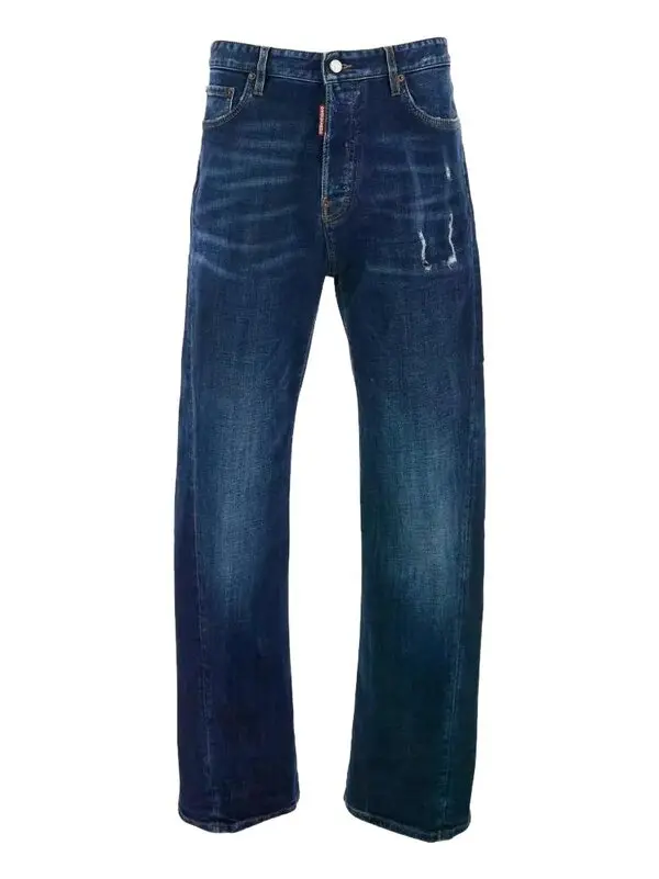 Dsquared2 Medium Wash Teddy Jeans - Blue