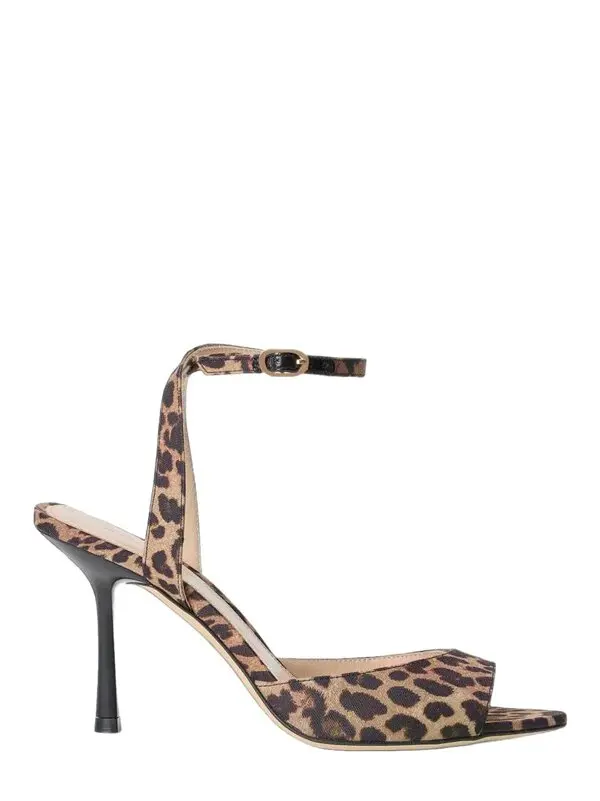 STUART WEITZMAN Lexington Leopard-print Sandals - Brown