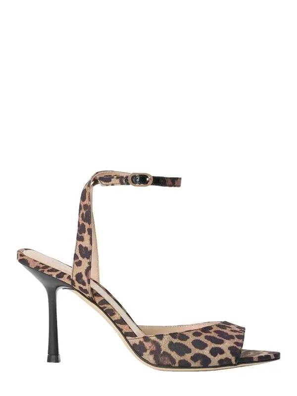 STUART WEITZMAN Lexington Leopard-print Sandals - Brown