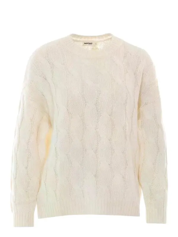 NOTSHY Patzi Cable-knit Sweater - Neutrals